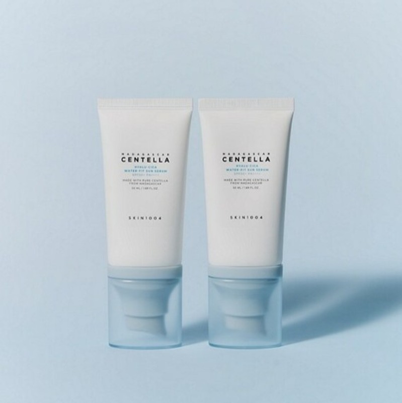 SKIN1004 Madagascar Centella Hyalu-Cica Water-Fit Sun Serum Twin Pack ...